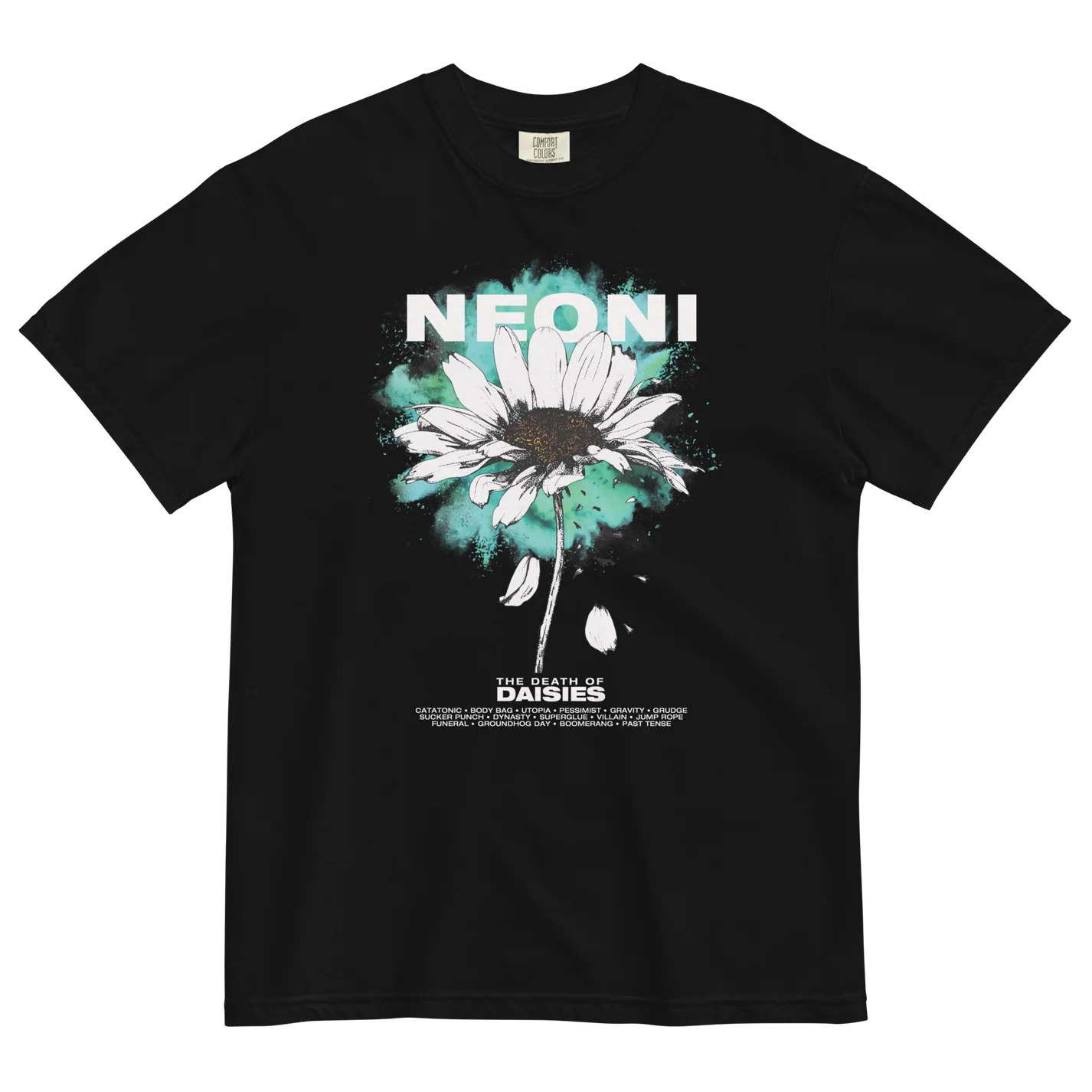 Neoni 2025 The Death Of Daisies Tee (Black) – Neoni Official Merchandise